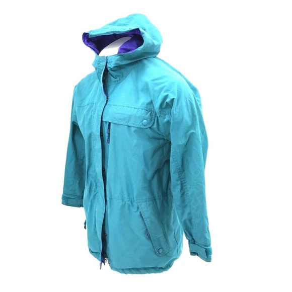 EMS | Jackets & Coats | Ems Vintage Full Zip Hood Windbreaker Jacket Sz ...